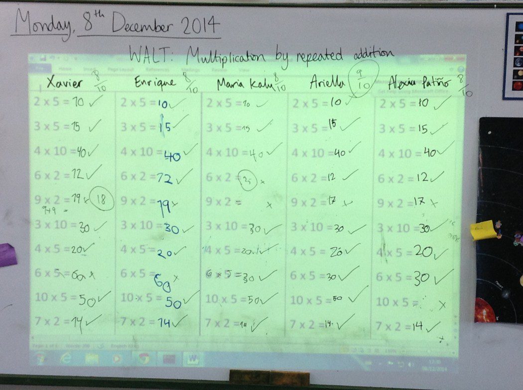 Maths Competitions Using the Projector and a Whiteboard - Technology ...